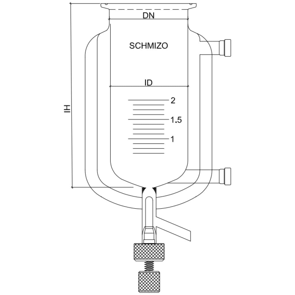 Vacuum Jacketed Reaction Vessel with Bottom Outlet - Schmizo - swiss ...